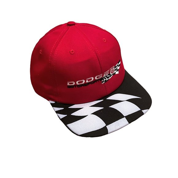Dodge | Accessories | Vintage Dodge Motorsports Checkered Flag Snapback ...